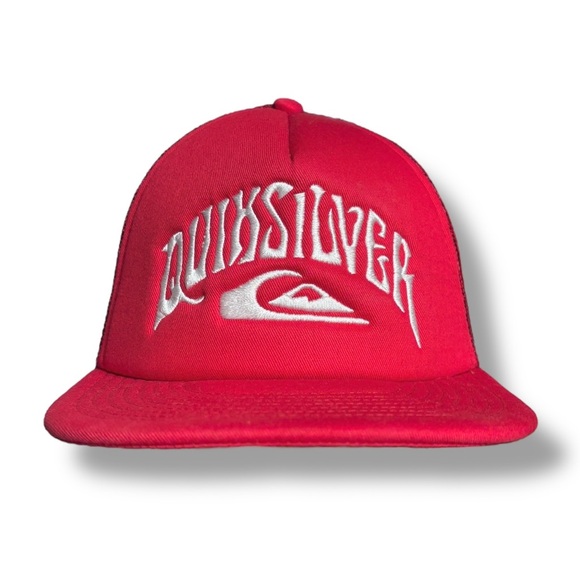 Quiksilver | Accessories | Quicksilver Red Logo Foamslayer Mesh Trucker ...